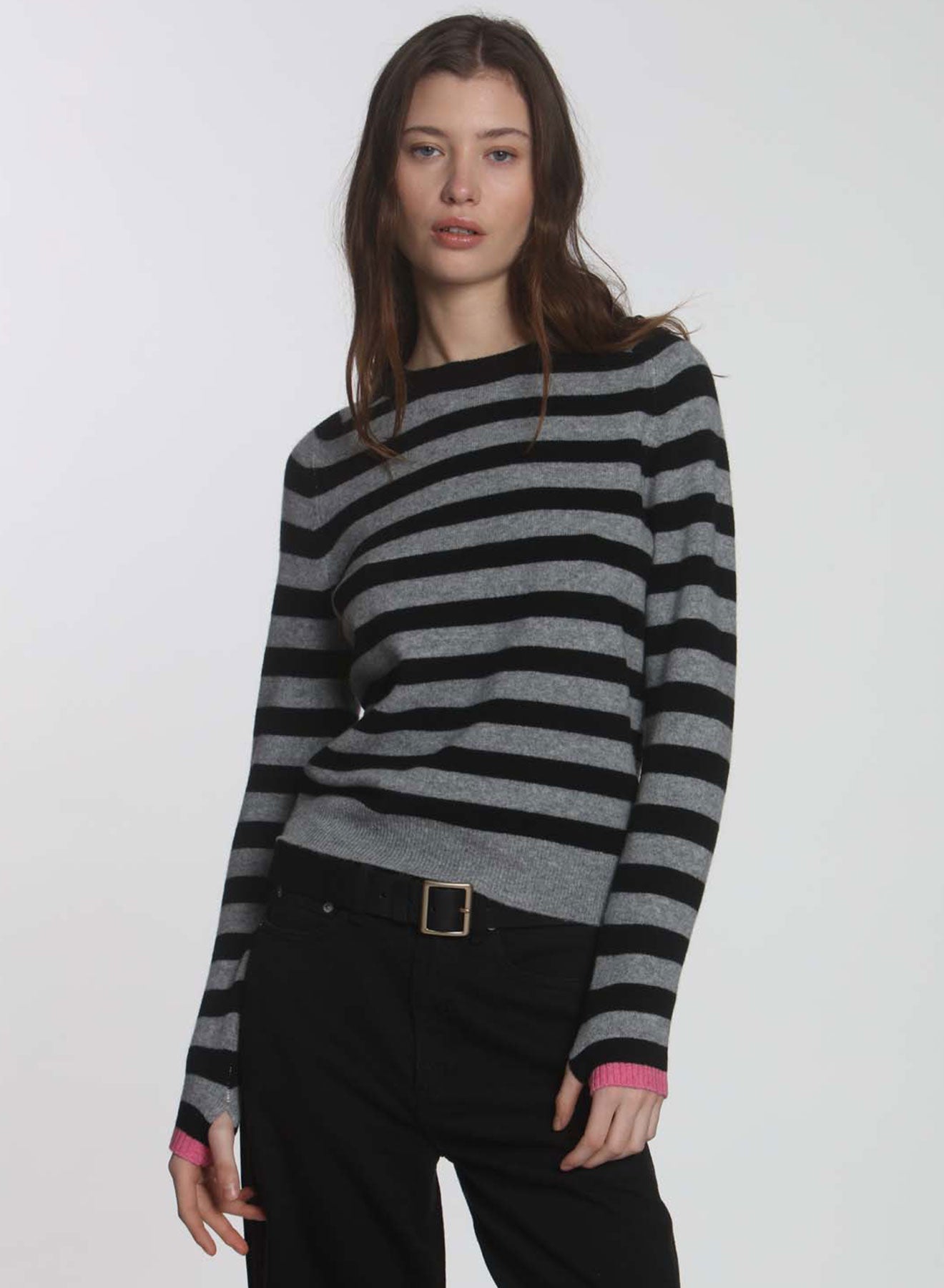 LABEL+thread Women's Bandit Cozy Crew - Grey/black