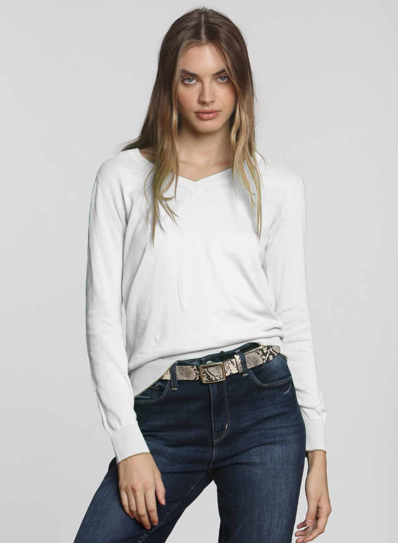 LABEL+thread Women's Cotton Frankie Vee - White