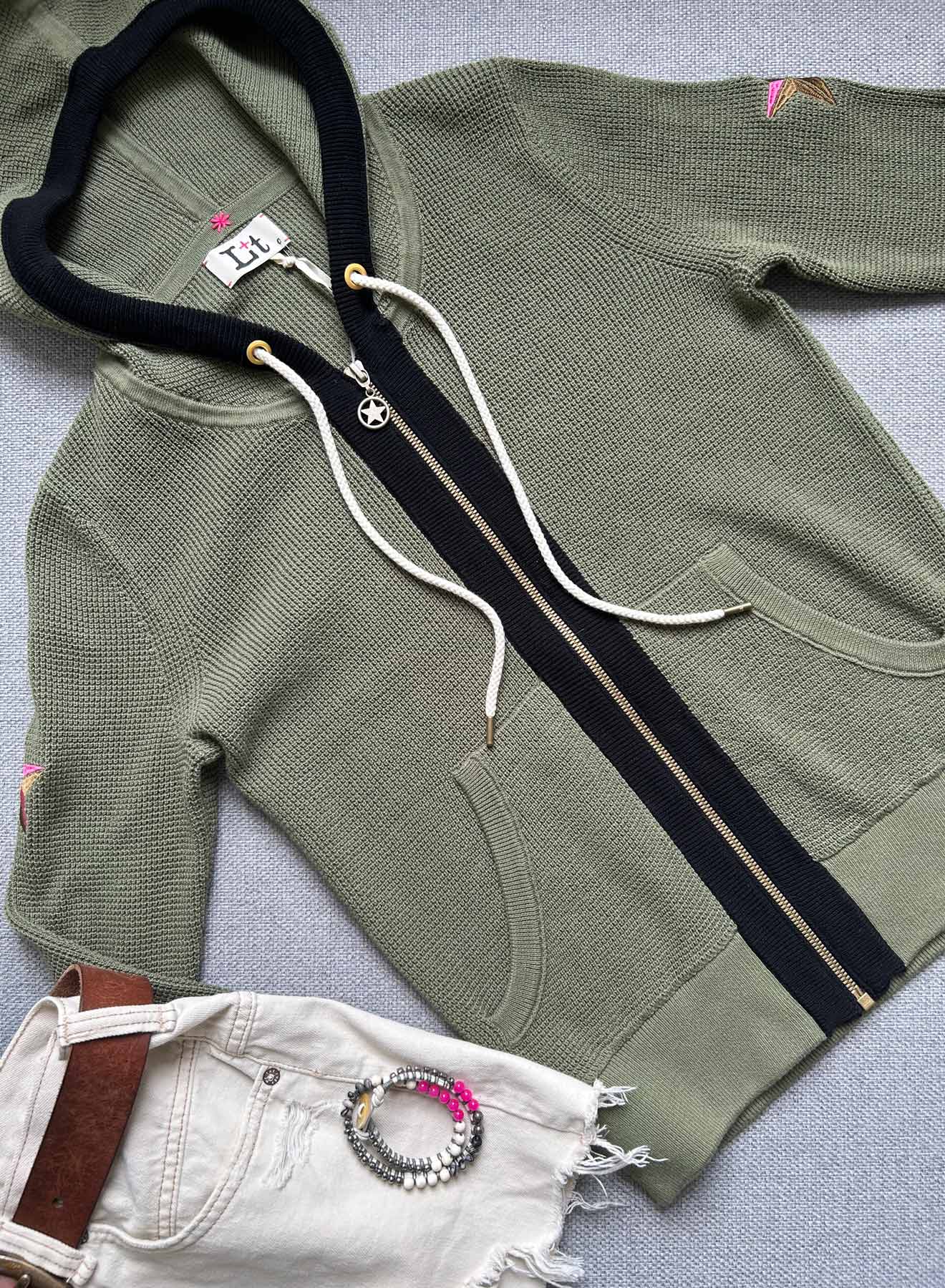 LABEL+thread Women's Wanda Nova Hoodie - Fatigue/black