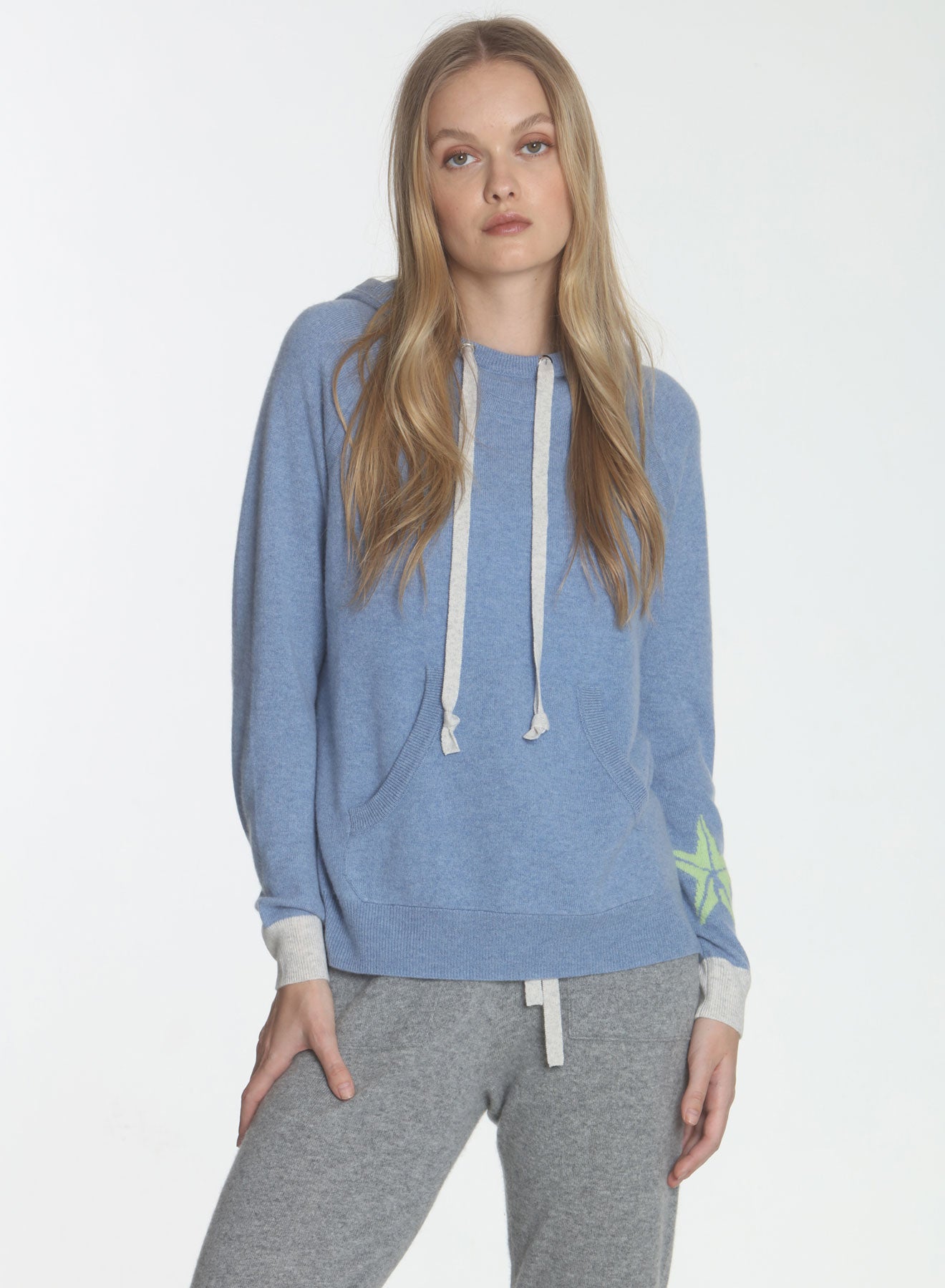 LABEL+thread Women's Cashmere Hilton Hoodie - Denim