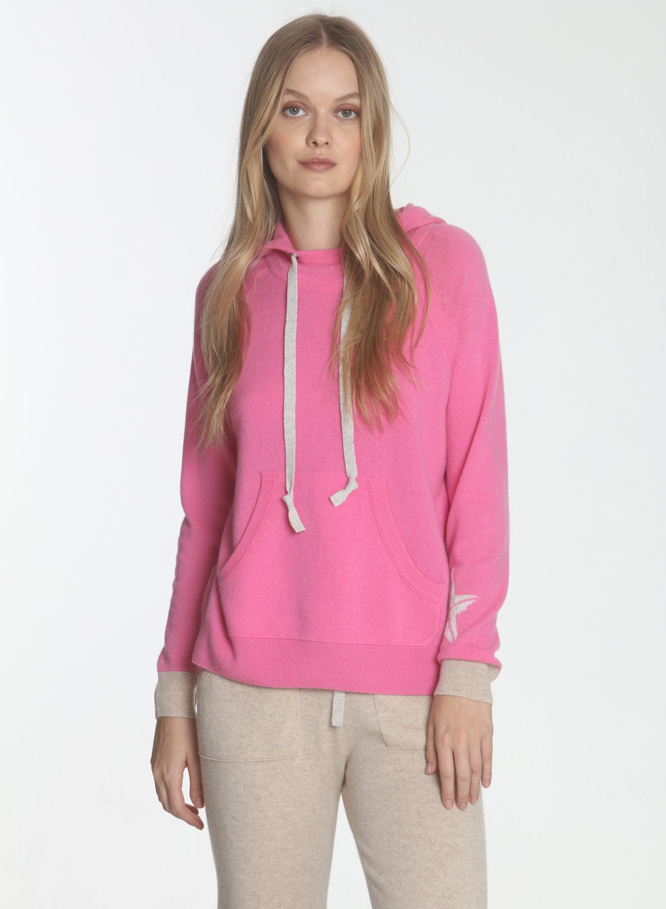 LABEL+thread Women's Cashmere Hilton Hoodie - Paris Pink