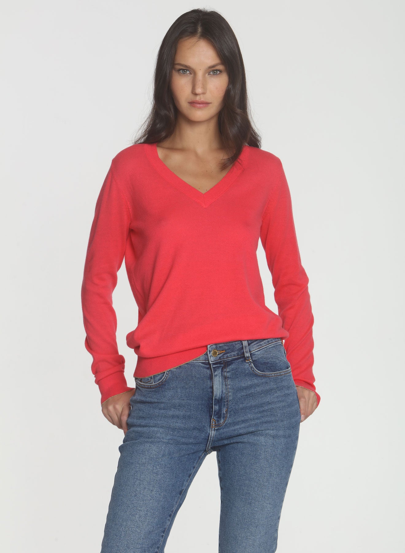 LABEL+thread Women's Cotton Frankie Vee - Faded Red